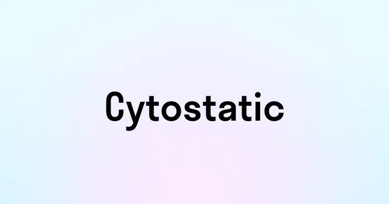 Cytostatic — перевод, транскрипция, произношение и примеры