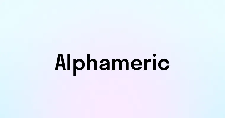 Alphameric — перевод, транскрипция, произношение и примеры