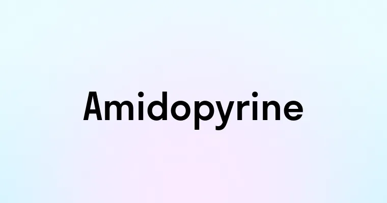Amidopyrine — перевод, транскрипция, произношение и примеры