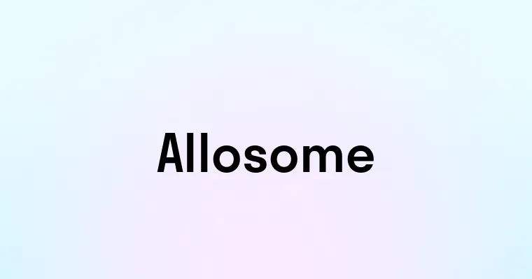 Allosome — перевод, транскрипция, произношение и примеры