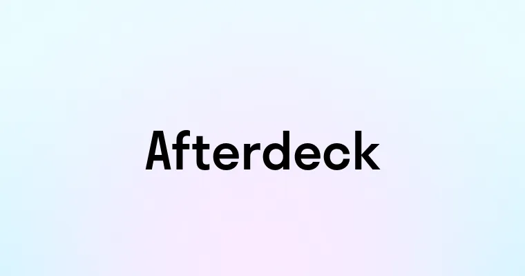 Afterdeck — перевод, транскрипция, произношение и примеры