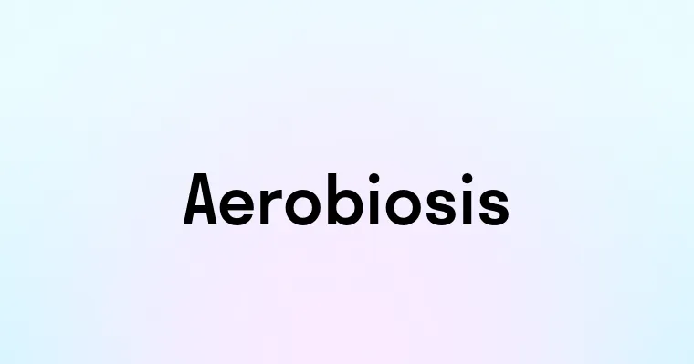 Aerobiosis — перевод, транскрипция, произношение и примеры