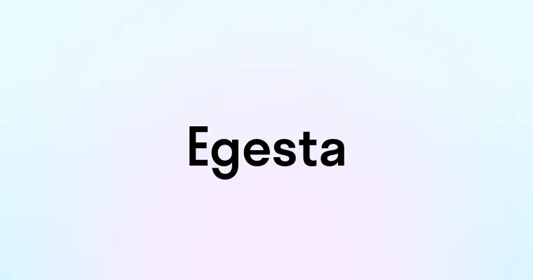 Egesta — перевод, транскрипция, произношение и примеры