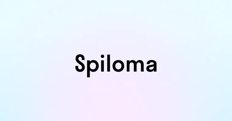Spiloma — перевод, транскрипция, произношение и примеры