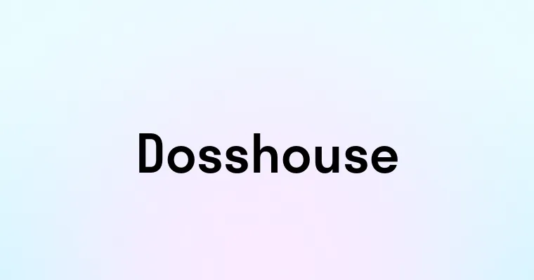 Dosshouse — перевод, транскрипция, произношение и примеры