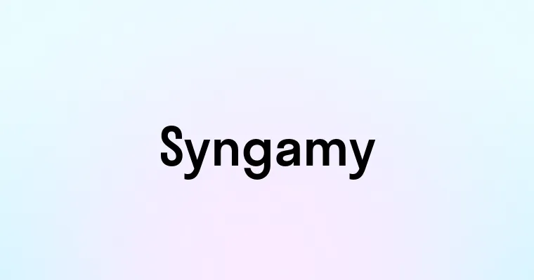 Syngamy — перевод, транскрипция, произношение и примеры
