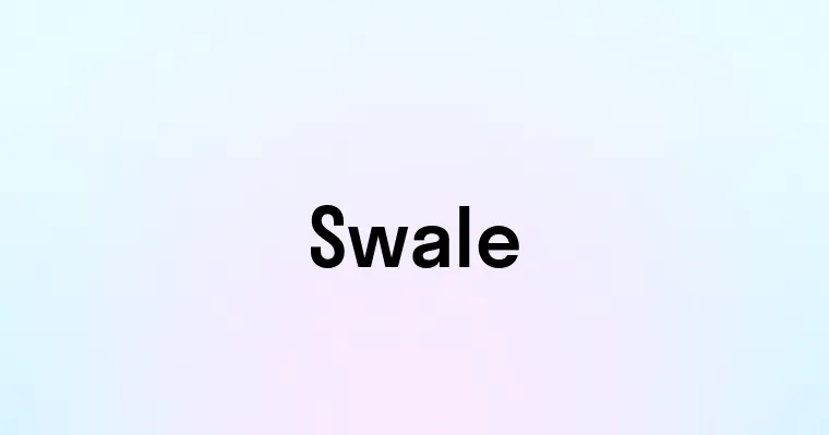 Swale — перевод, транскрипция, произношение и примеры