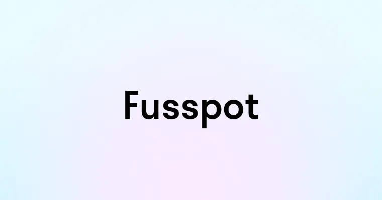 Fusspot — перевод, транскрипция, произношение и примеры