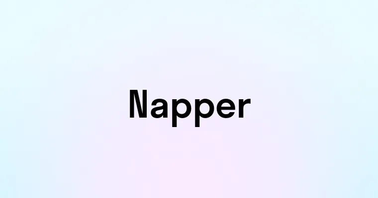 Napper — перевод, транскрипция, произношение и примеры