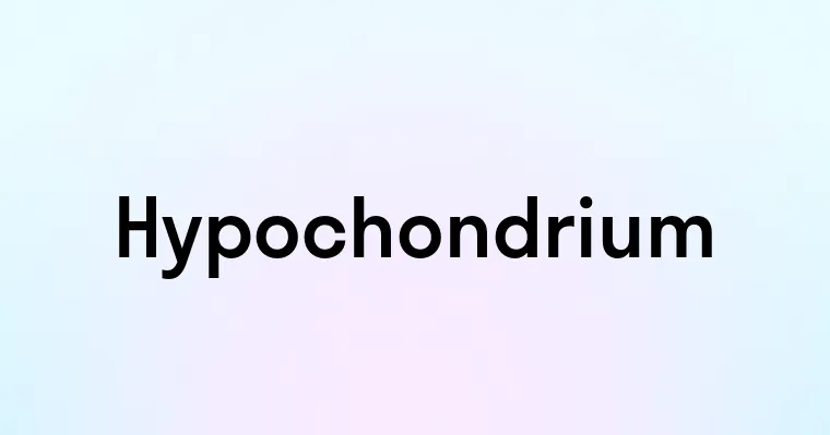 Hypochondrium — перевод, транскрипция, произношение и примеры