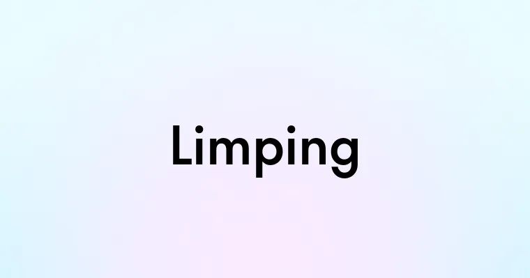 Limping — перевод, транскрипция, произношение и примеры