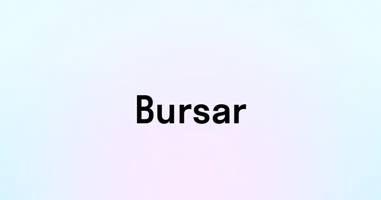 Bursar — перевод, транскрипция, произношение и примеры