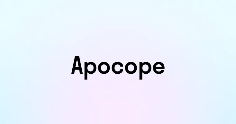 Apocope — перевод, транскрипция, произношение и примеры