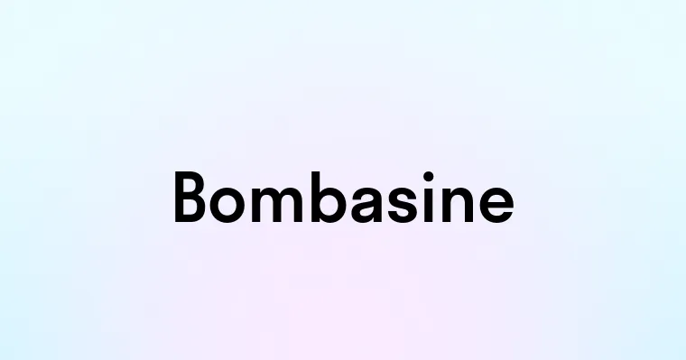 Bombasine — перевод, транскрипция, произношение и примеры