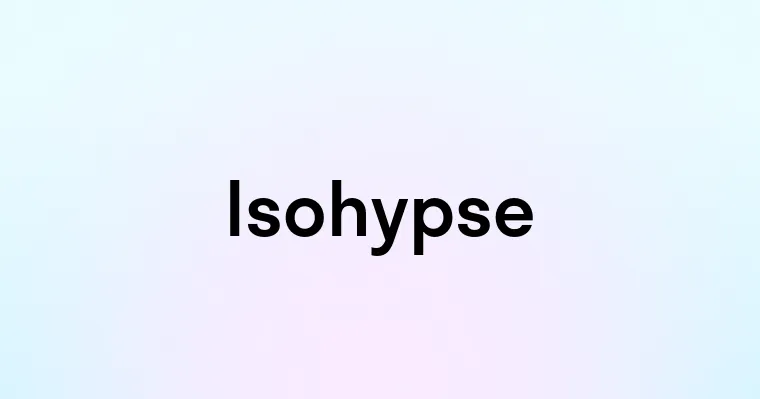 Isohypse — перевод, транскрипция, произношение и примеры