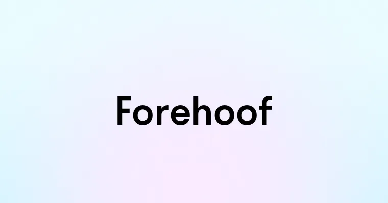 Forehoof — перевод, транскрипция, произношение и примеры