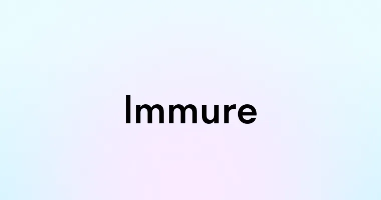 Immure — перевод, транскрипция, произношение и примеры