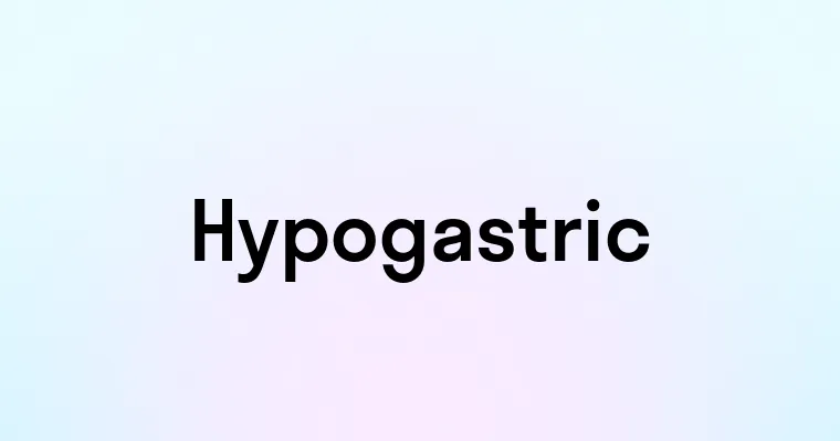 Hypogastric — перевод, транскрипция, произношение и примеры