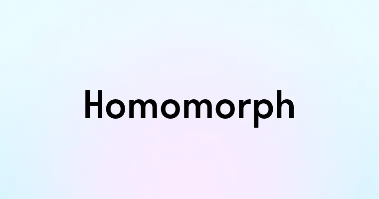 Homomorph — перевод, транскрипция, произношение и примеры