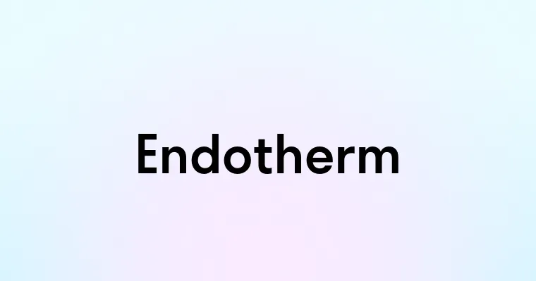 Endotherm — перевод, транскрипция, произношение и примеры