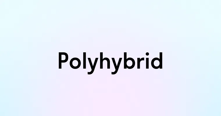 Polyhybrid — перевод, транскрипция, произношение и примеры