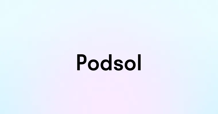 Podsol — перевод, транскрипция, произношение и примеры