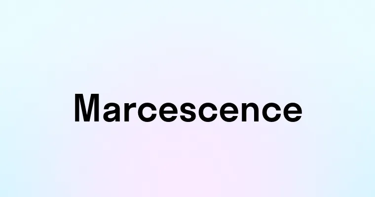 Marcescence — перевод, транскрипция, произношение и примеры