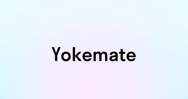 Yokemate — перевод, транскрипция, произношение и примеры