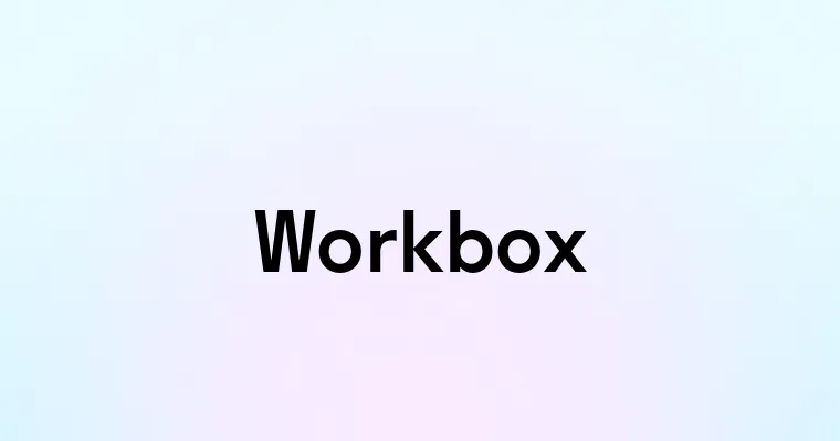 Workbox — перевод, транскрипция, произношение и примеры