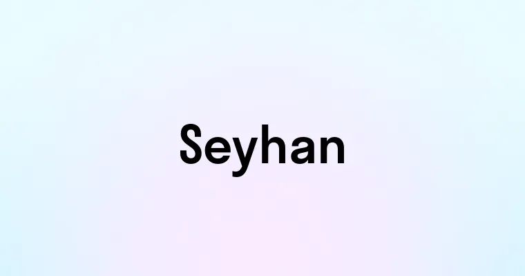 Seyhan — перевод, транскрипция, произношение и примеры