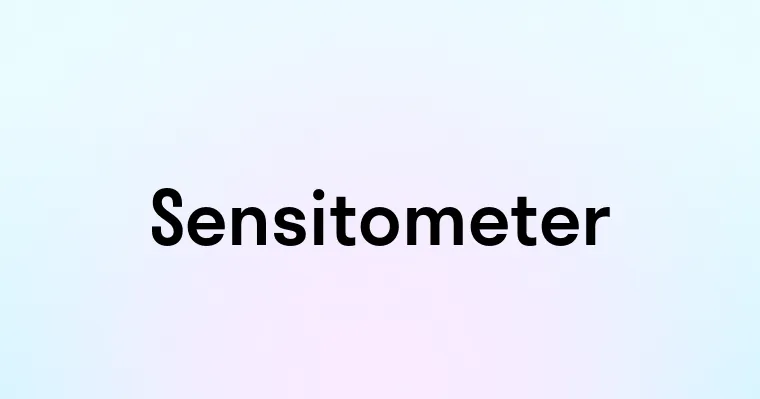 Sensitometer — перевод, транскрипция, произношение и примеры