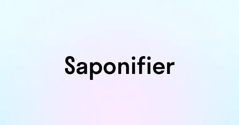 Saponifier — перевод, транскрипция, произношение и примеры