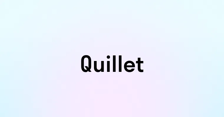 Quillet — перевод, транскрипция, произношение и примеры