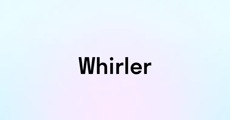 Whirler — перевод, транскрипция, произношение и примеры