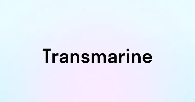 Transmarine — перевод, транскрипция, произношение и примеры