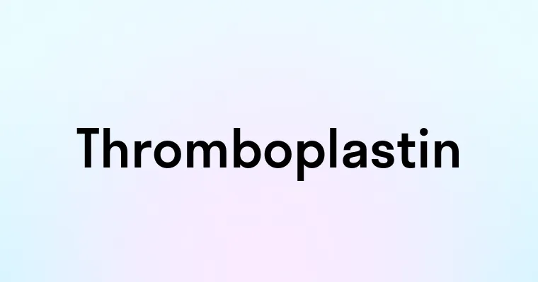 Thromboplastin — перевод, транскрипция, произношение и примеры
