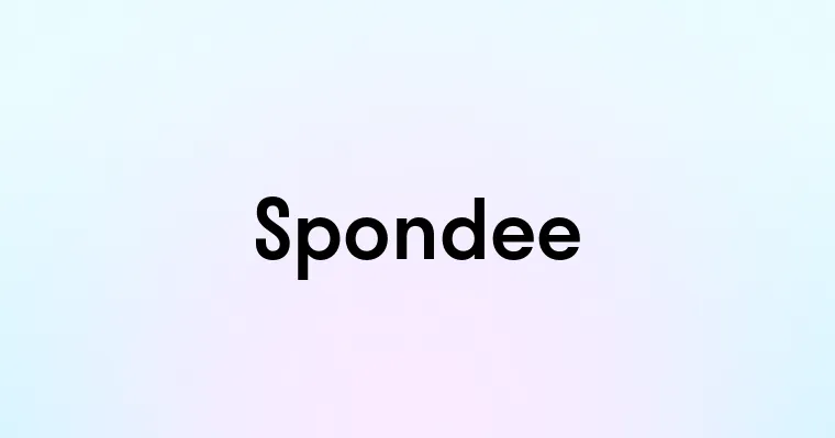 Spondee — перевод, транскрипция, произношение и примеры