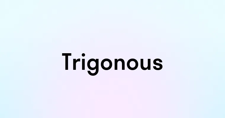 Trigonous — перевод, транскрипция, произношение и примеры