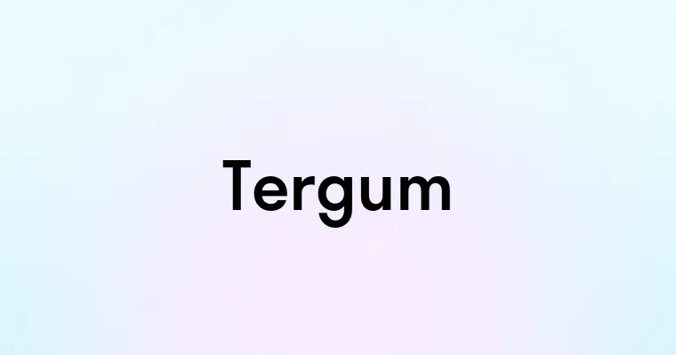 Tergum — перевод, транскрипция, произношение и примеры