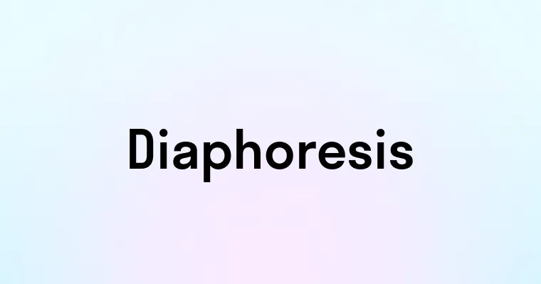 Diaphoresis — перевод, транскрипция, произношение и примеры