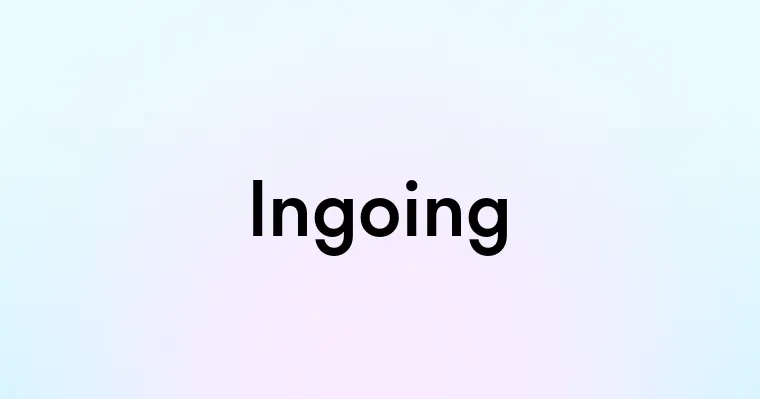 Ingoing — перевод, транскрипция, произношение и примеры