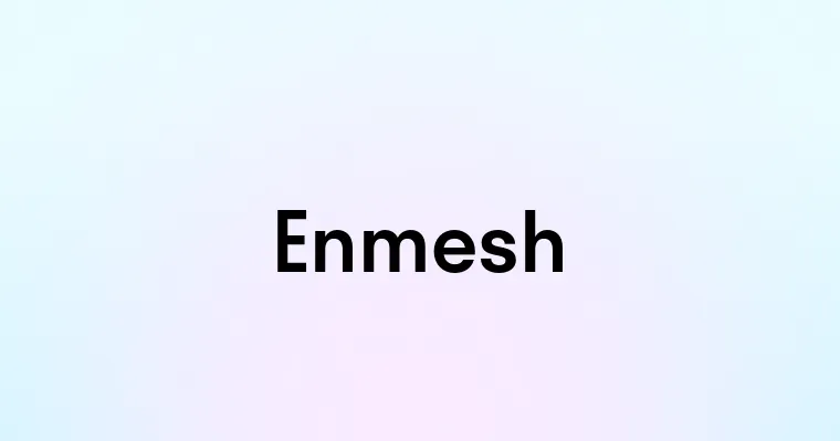 Enmesh — перевод, транскрипция, произношение и примеры