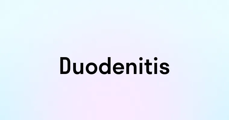 Duodenitis — перевод, транскрипция, произношение и примеры