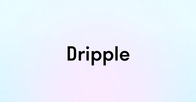 Dripple — перевод, транскрипция, произношение и примеры