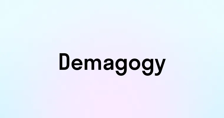 Demagogy — перевод, транскрипция, произношение и примеры