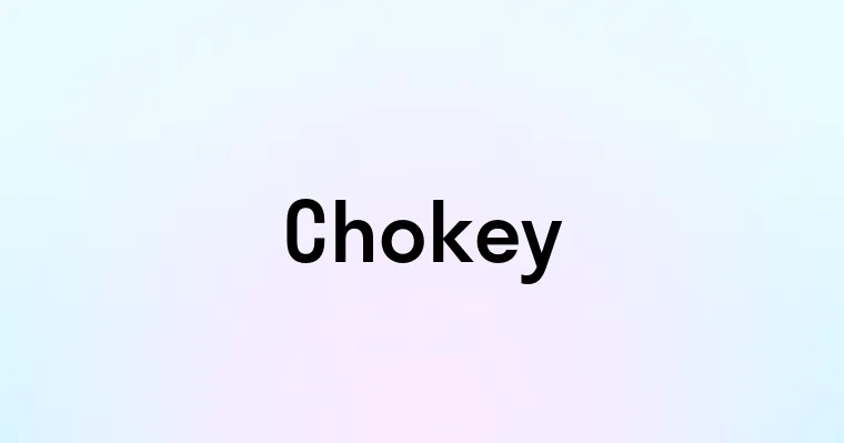 Chokey — перевод, транскрипция, произношение и примеры