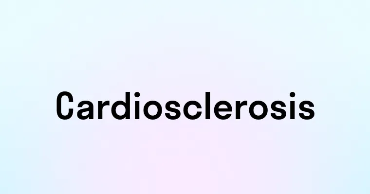 Cardiosclerosis — перевод, транскрипция, произношение и примеры