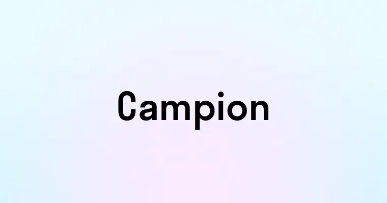 Campion — перевод, транскрипция, произношение и примеры