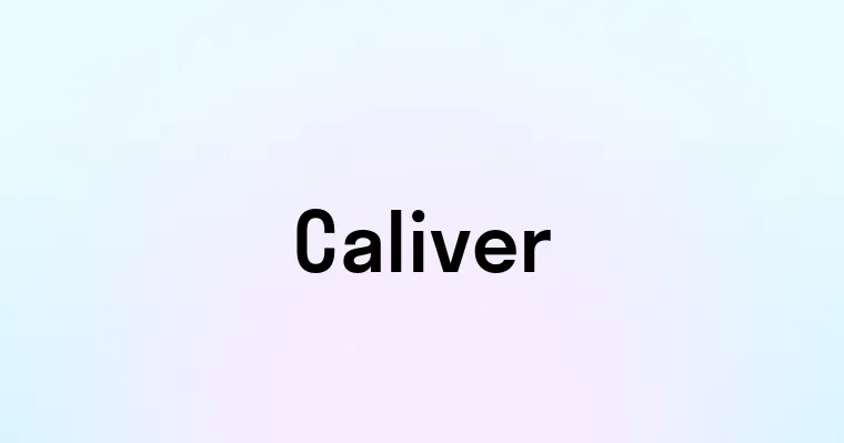 Caliver — перевод, транскрипция, произношение и примеры