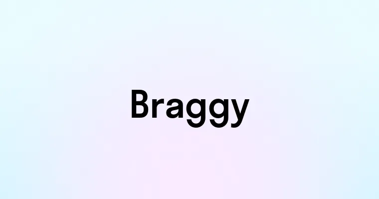 Braggy — перевод, транскрипция, произношение и примеры